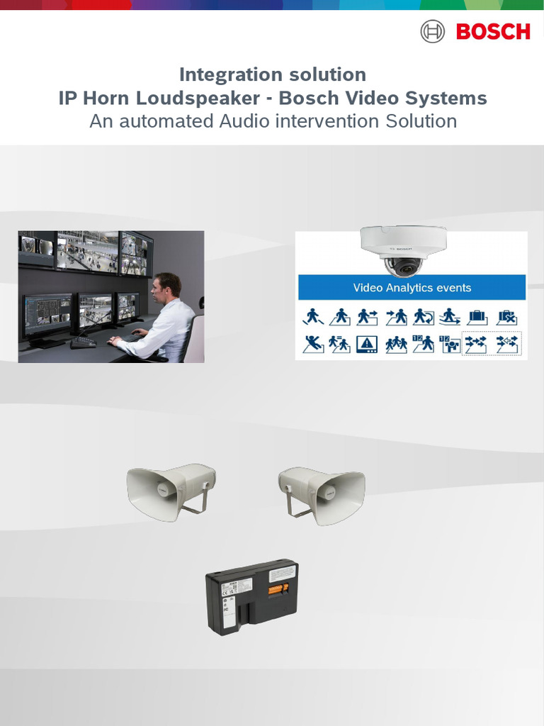 Bosch IP Horn Speaker Integration Guide | PDF | Loudspeaker | C Sharp ...