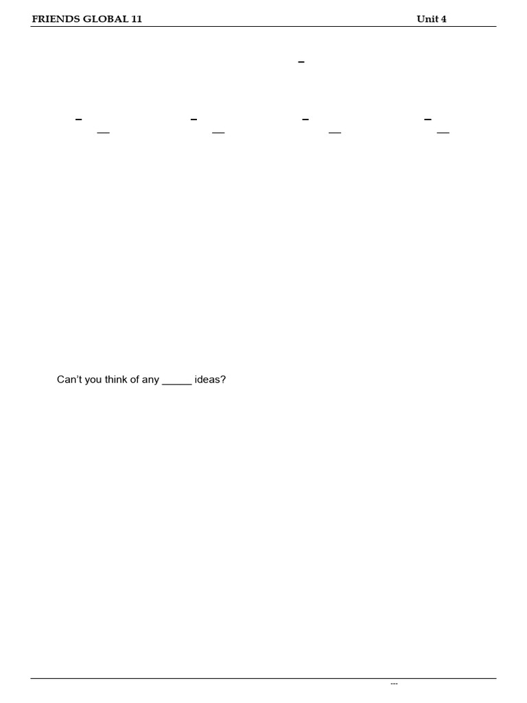 Tieng Anh 11 Friends Global - Unit 4 - Test 2 | PDF