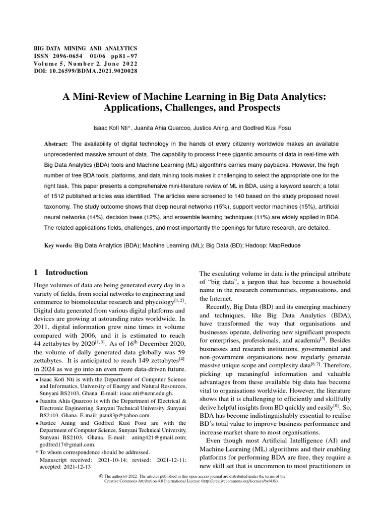 A_mini_review_of_machine_learning_in_big_data_analytics_Applications ...