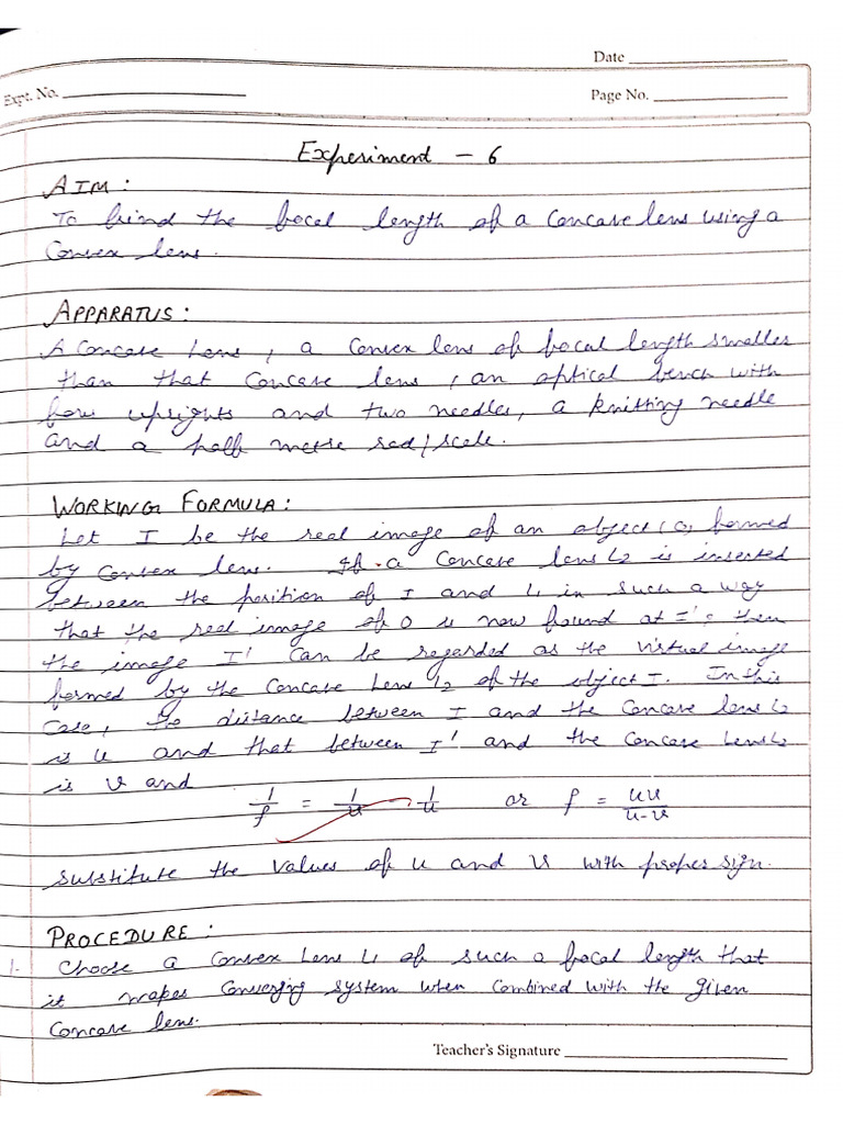 Experiment 6 Pen Page | PDF