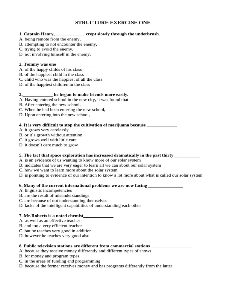 STRUCTURE EXERCISE ONE | PDF | Air Conditioning