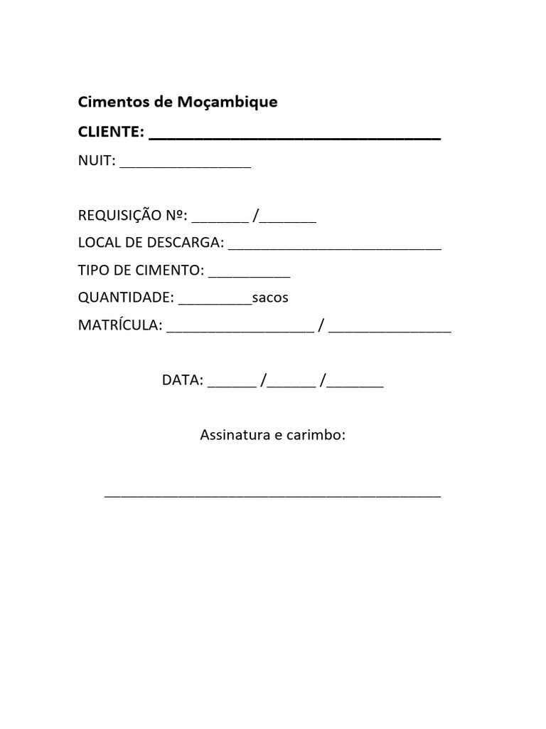 REQUISICAO | PDF REQUISICAO | PDF