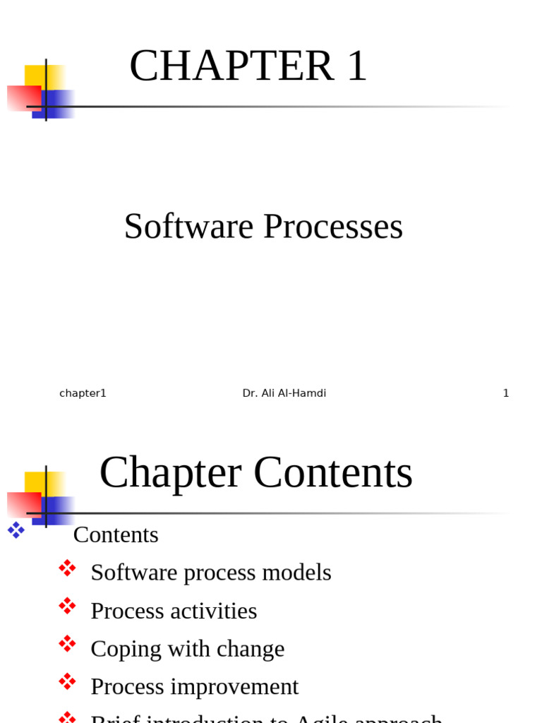Chapter1 | PDF | Agile Software Development | Software Development Process