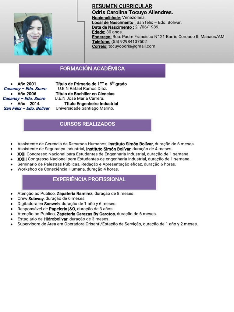 Odris Curriculo | PDF