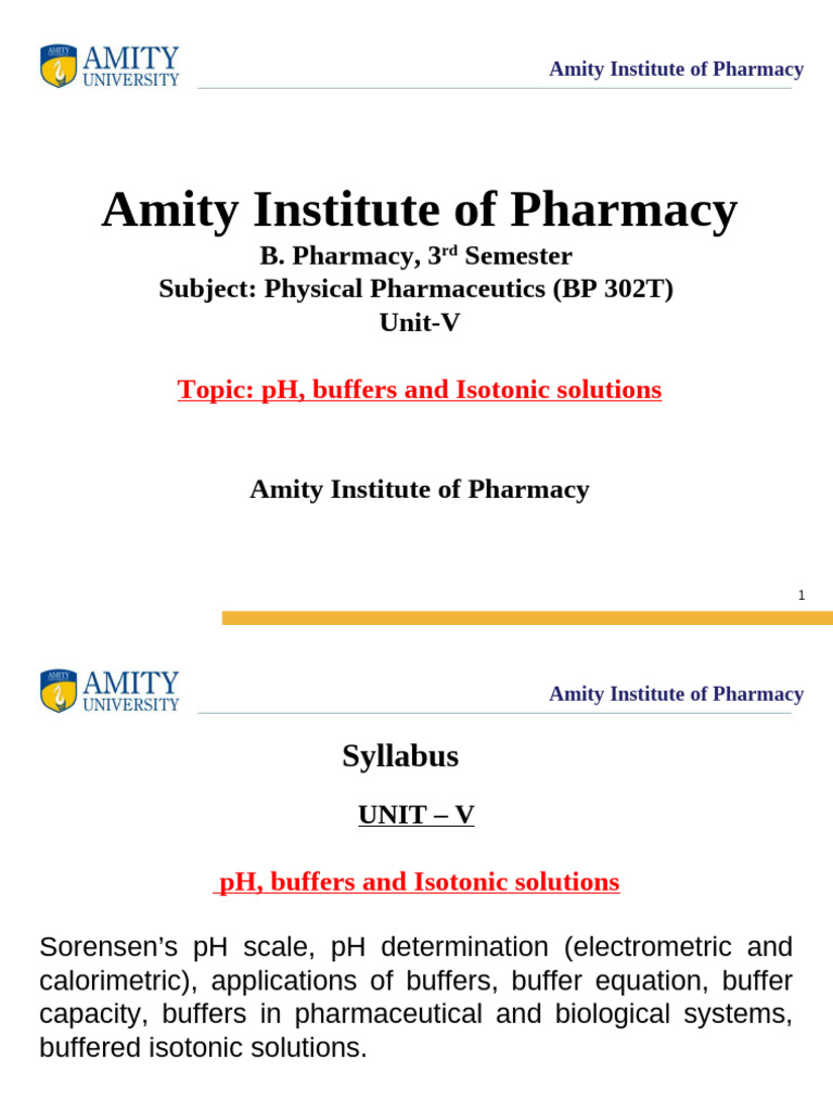 pH and Buffers in Pharmacy Applications | PDF | Buffer Solution | Ph