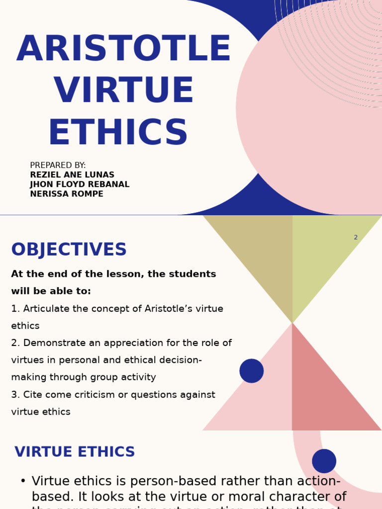 Aristotle Virtue Ethics | PDF | Virtue | Virtue Ethics