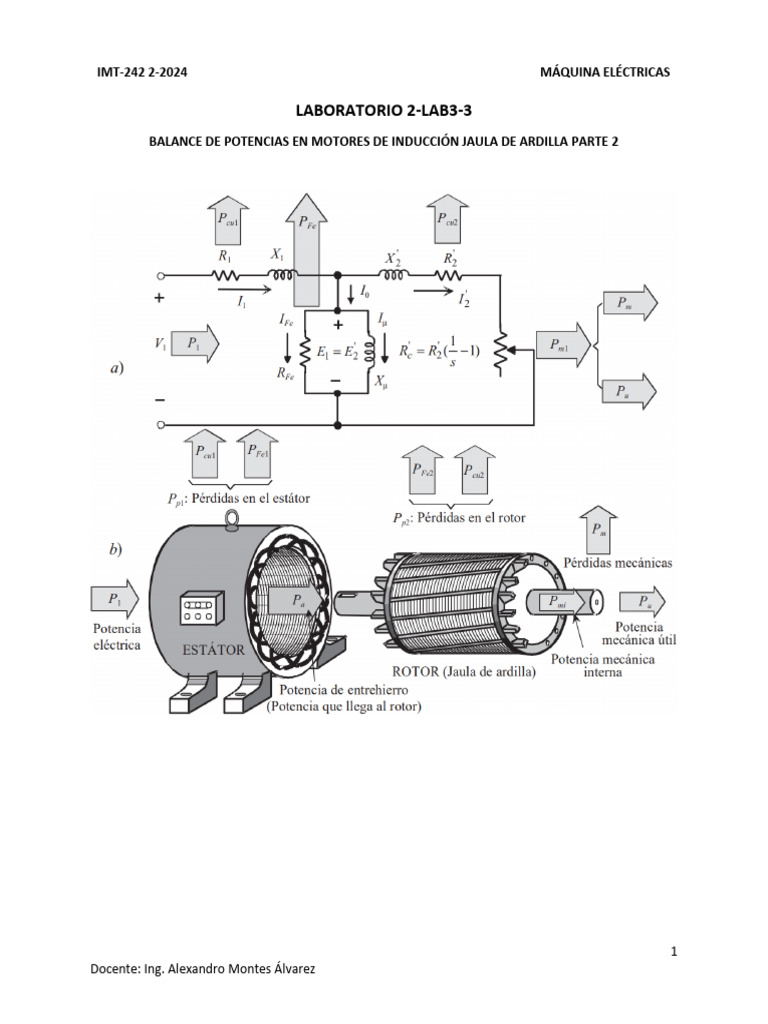 2 Lab3 3 - 2 2024 | PDF | Ingeniería mecánica | Ingenieria Eléctrica