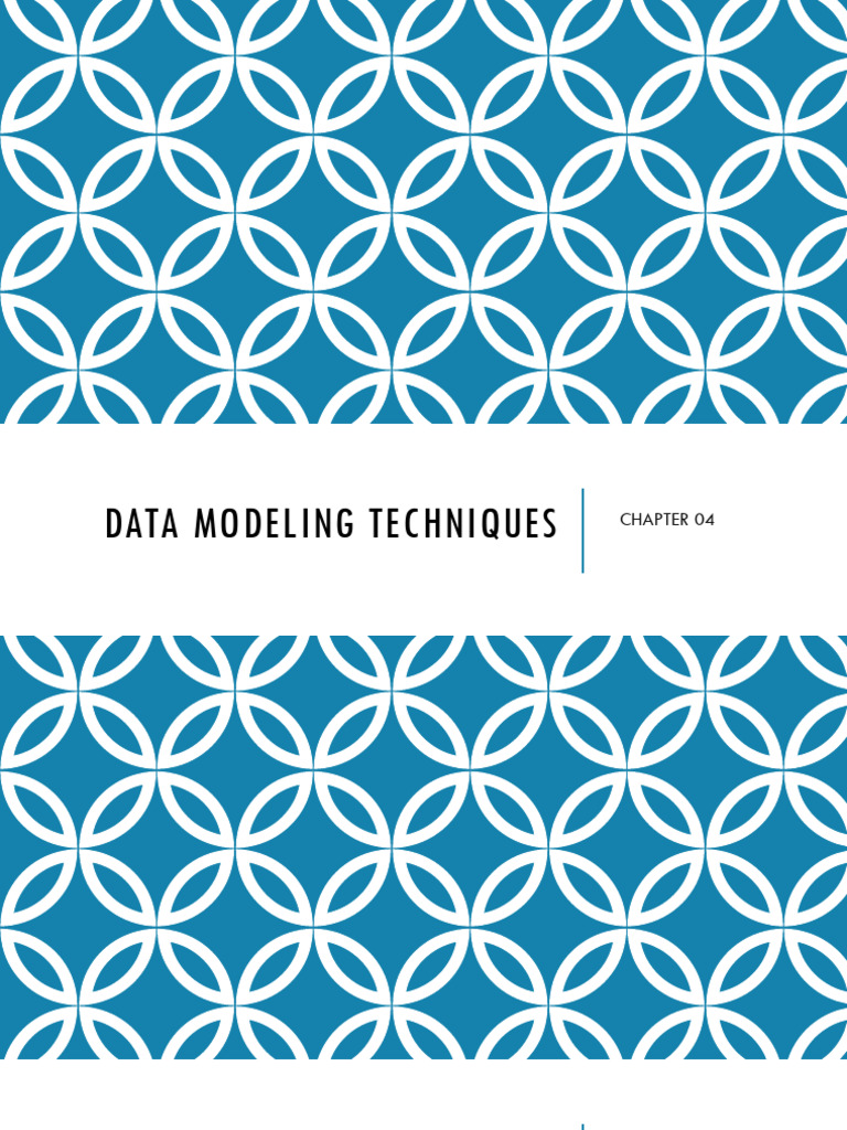 04 Data Modeling Techniques Pdf Computer Programming Computer Science