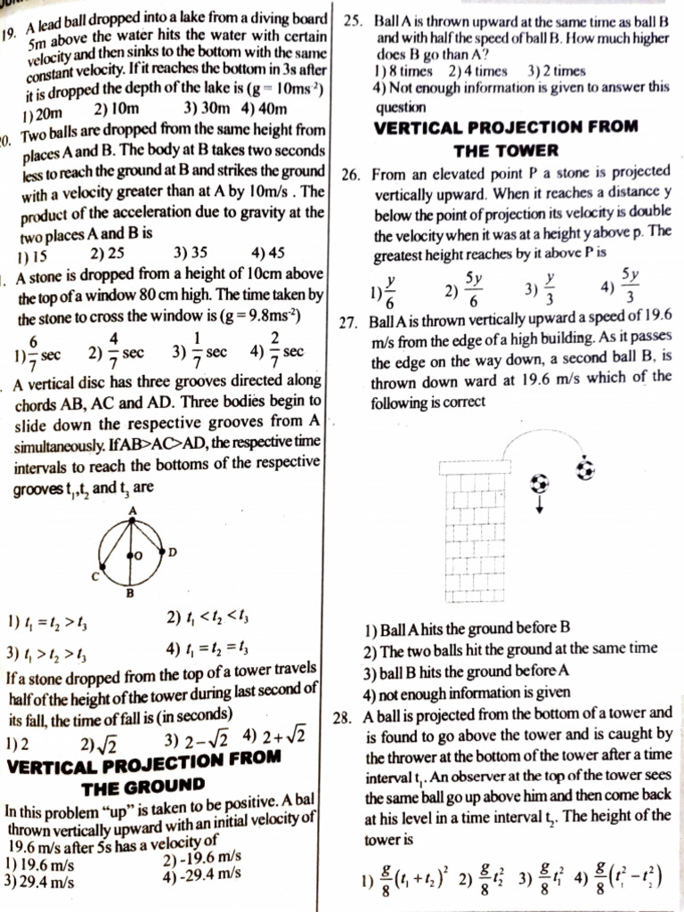 CT2 preparation | PDF | Physics | Mechanics