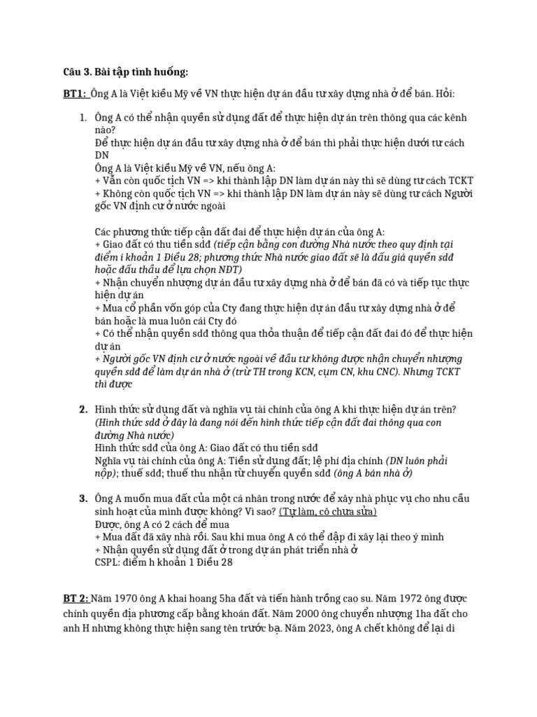 Luat Dat Dai BTTH | PDF