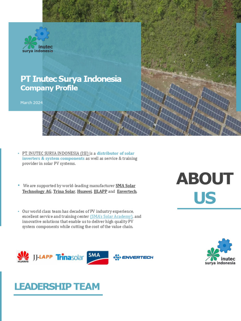 Company Profile Inutec - May2024 | PDF | Photovoltaics | Photovoltaic ...