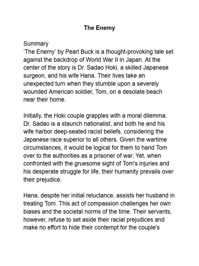 4 The Enemy | PDF | Nationalism | Prejudices