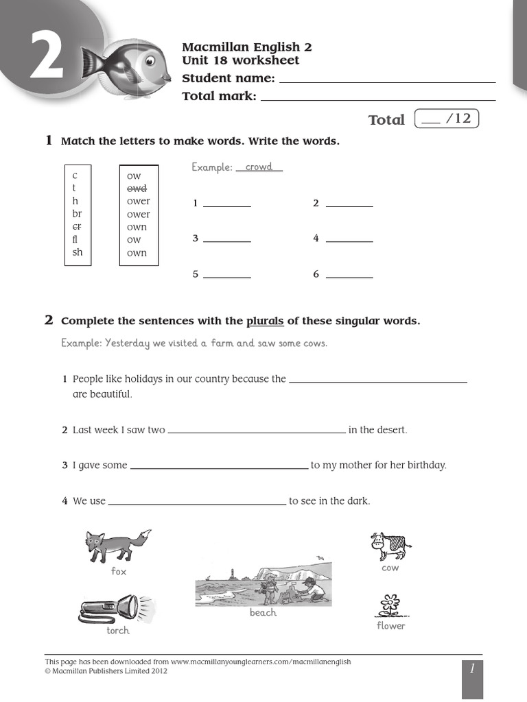 Level 2, Unit 18 Worksheet | PDF | Linguistic Morphology | Linguistics