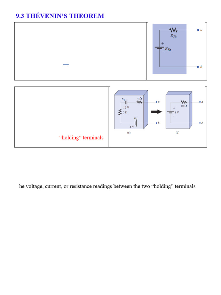 Thevenin Theorem | PDF