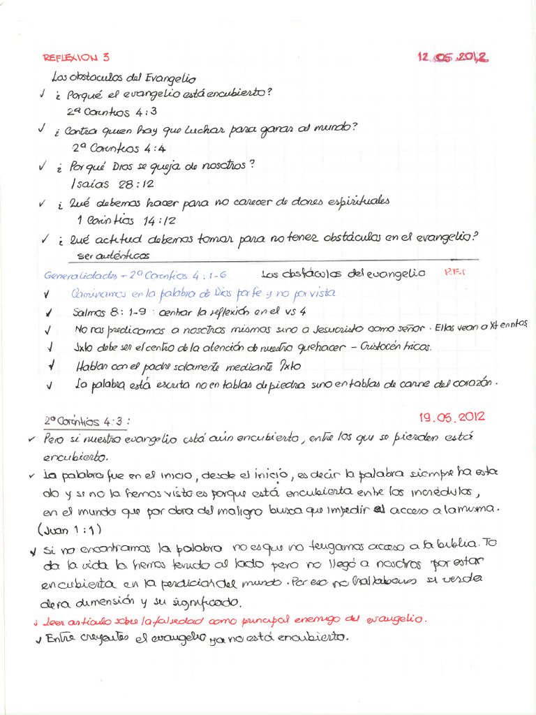 Reflexion Biblica 3 | PDF