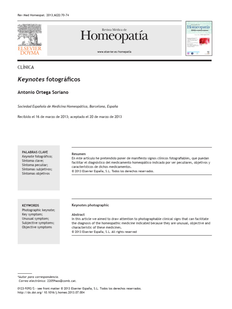 Keynotes Graficos | PDF | Homeopatía | Medicamentos con receta