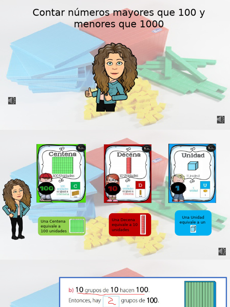 Clase 24 contar colecciones hasta 1000 | PDF