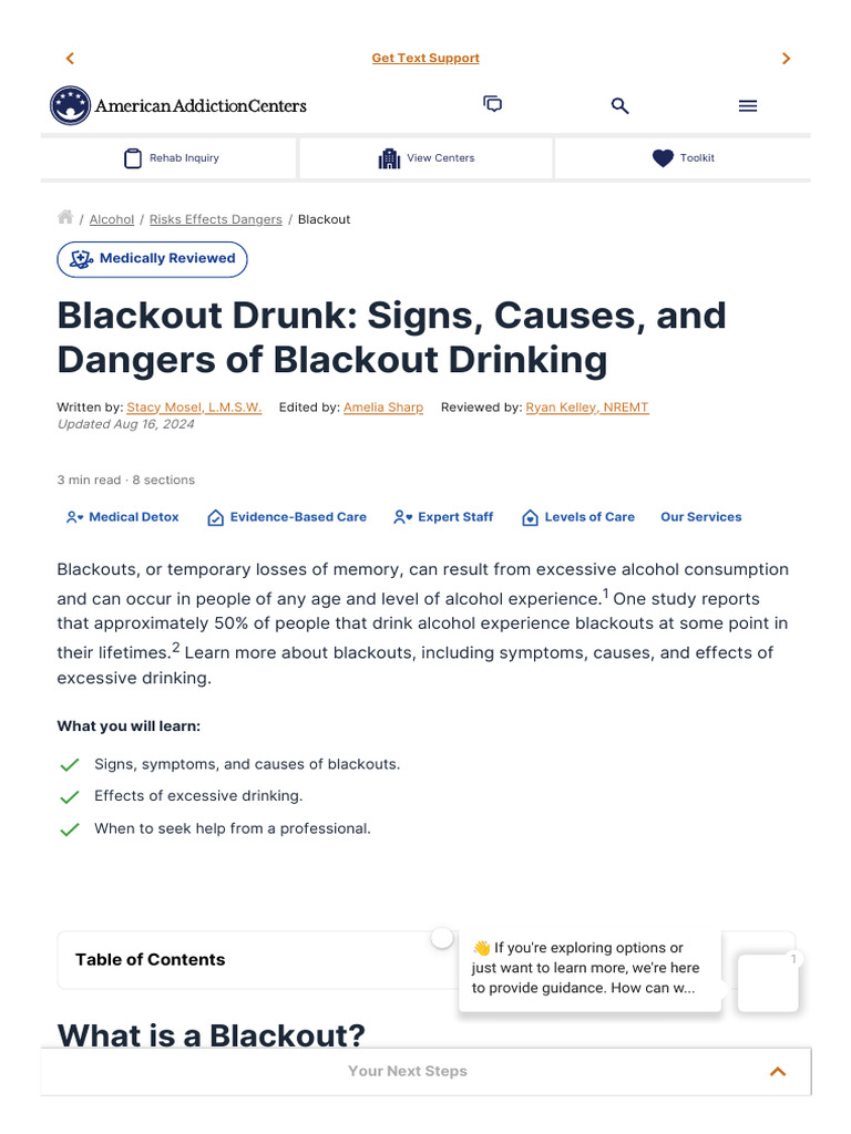 Blackout Drinking | PDF | Alcoholism | Drug Rehabilitation