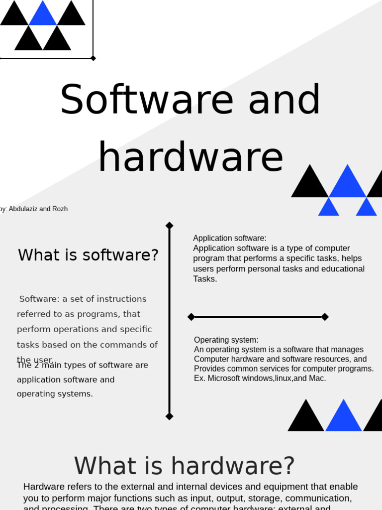 Understanding Software and Hardware Basics | PDF