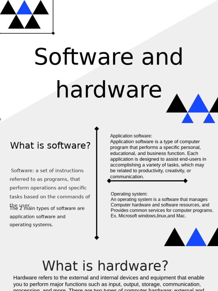 hardware and software | PDF