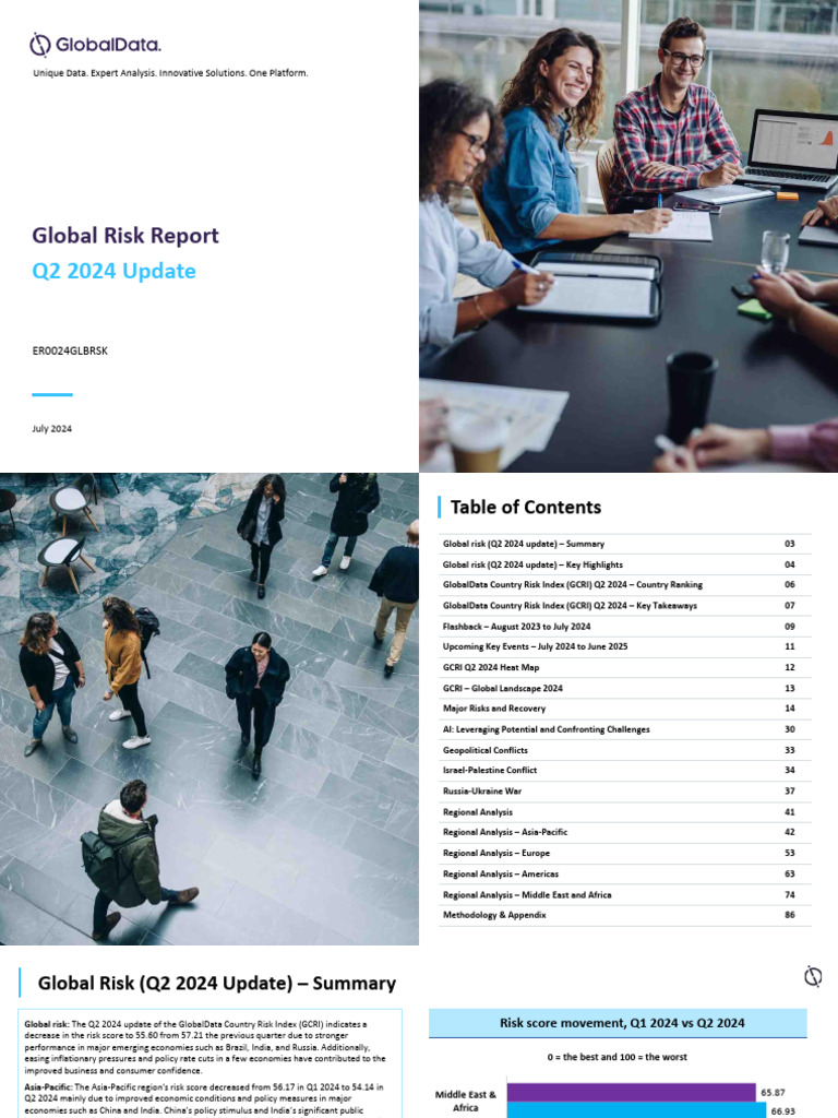 Global Risk Report q2 2024 Quarterly Update | PDF | Economic Growth ...