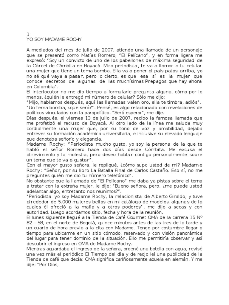 Las Prepago-Madame Rochy | PDF | Bogotá