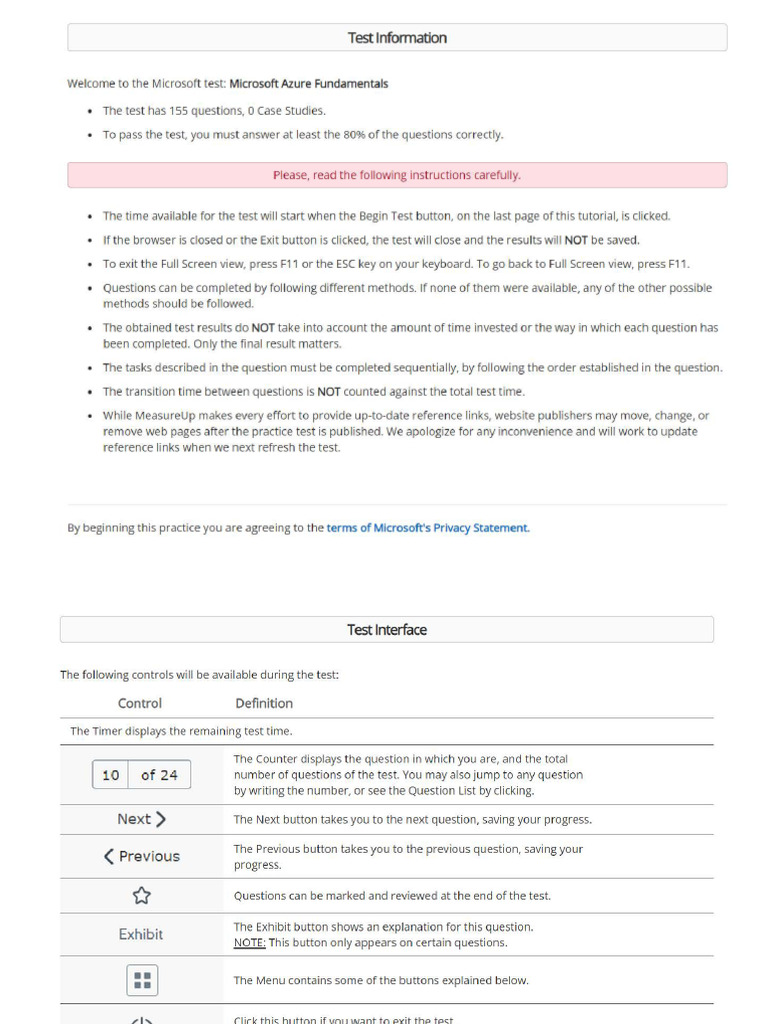 AZ-900 - Microsoft Azure Fundamental - Practice Test Questions | PDF