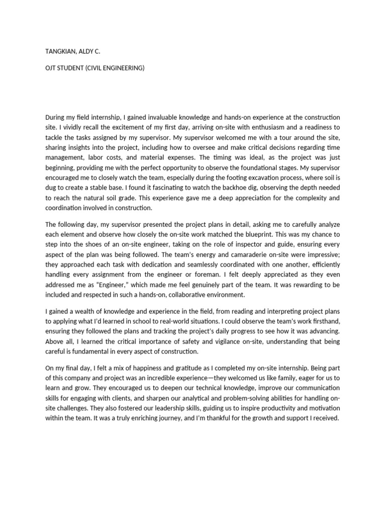 INTERN | PDF | Knowledge | Behavior Modification