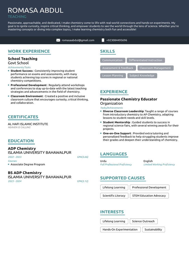 My Resume (9) | PDF | Differentiated Instruction | Learning