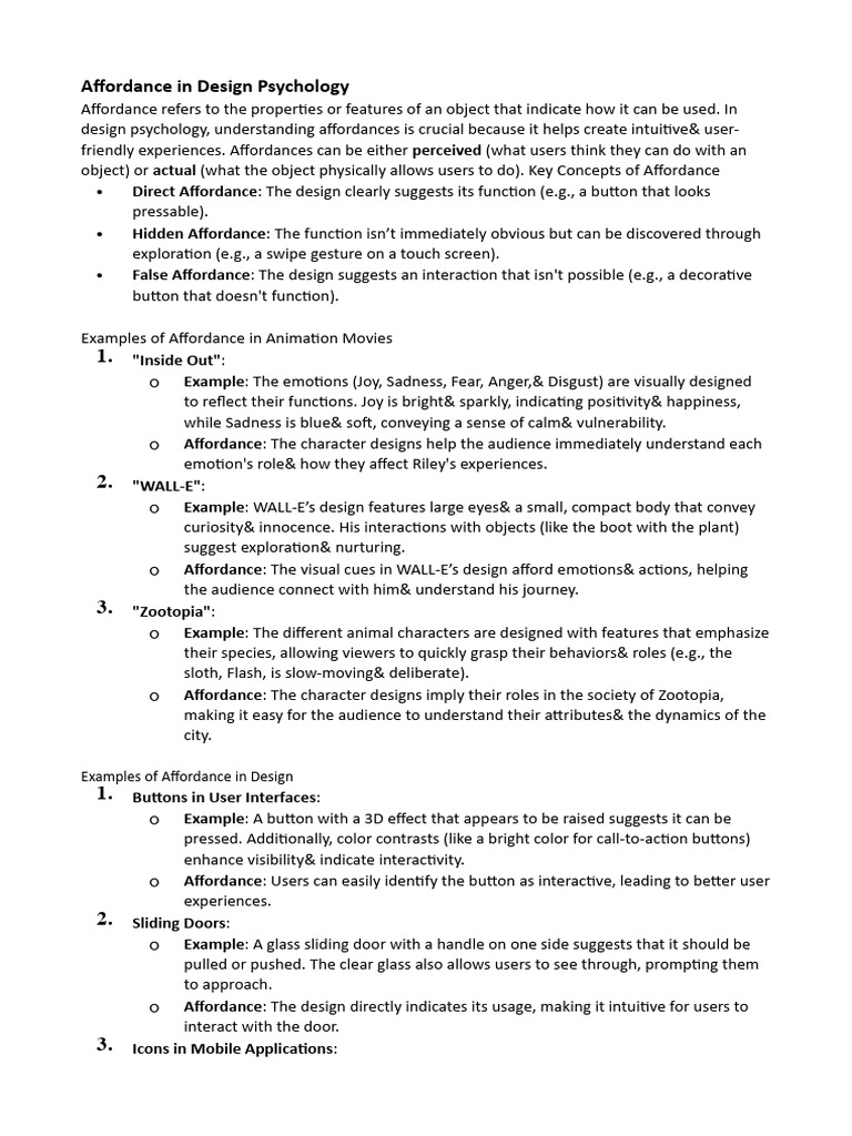 Affordance | PDF | Icon (Computing) | Design