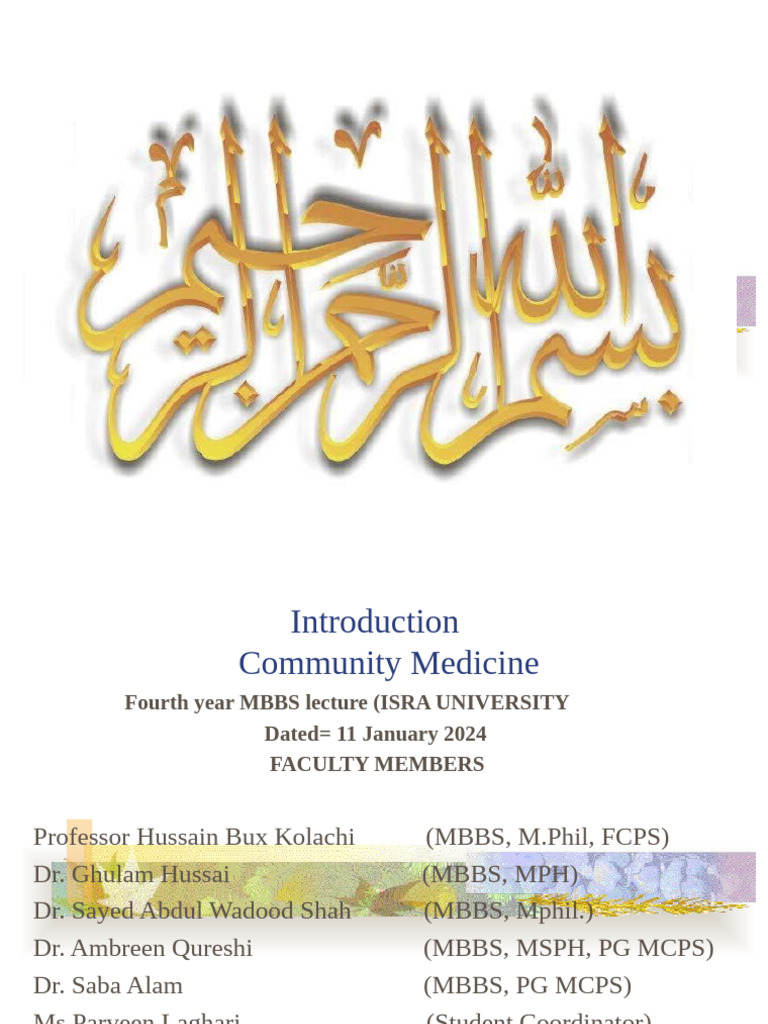 Introduction to Community Medicine | PDF | Medical Education | Academia