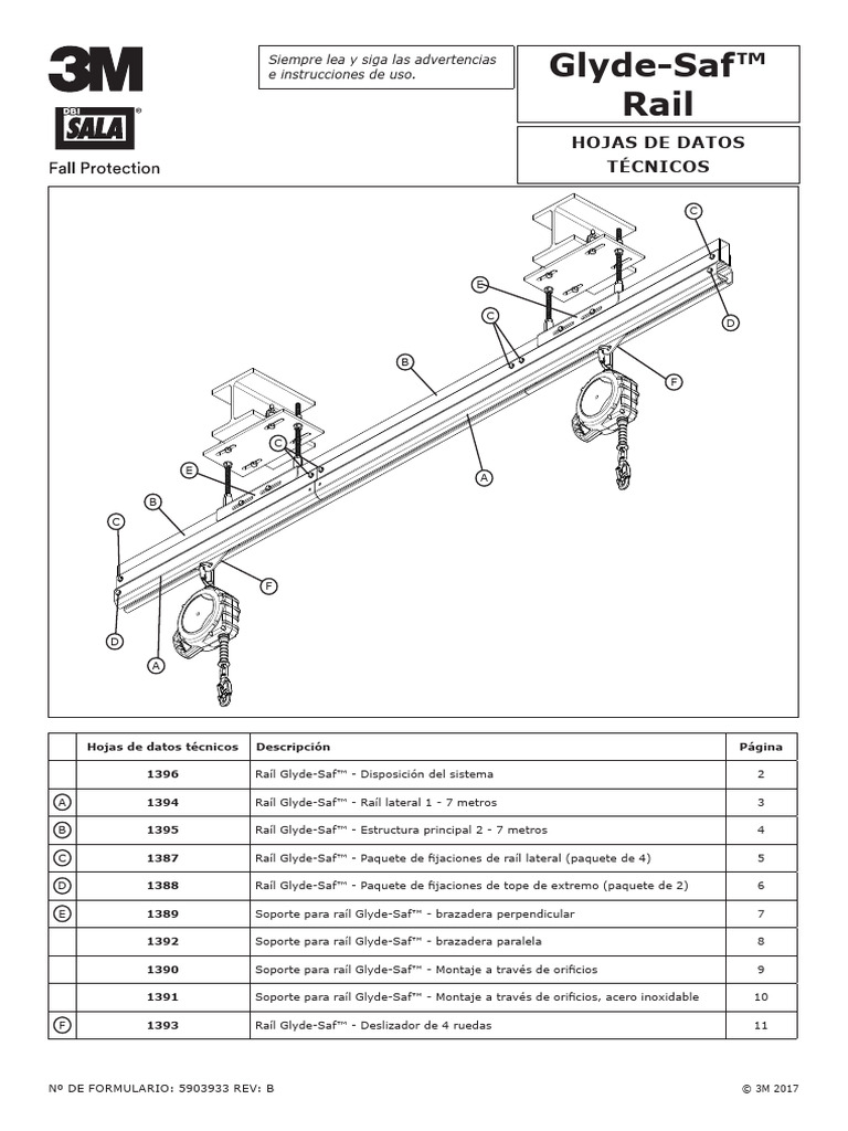 Fichas Técnicas Glyde-Saf | PDF | Arandela (Hardware) | Tornillo