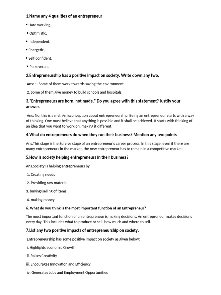 Key Entrepreneurial Skills and Impact | PDF | Entrepreneurship | Economies