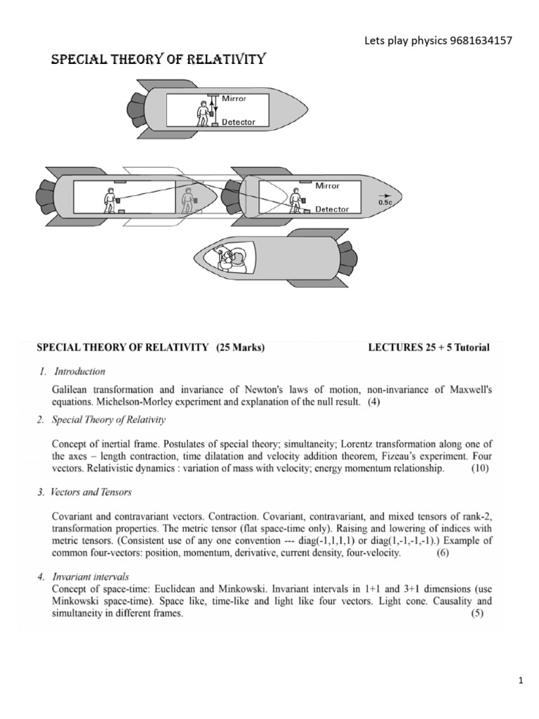 Relativity QUESTION - ANS | PDF | Special Relativity | Momentum
