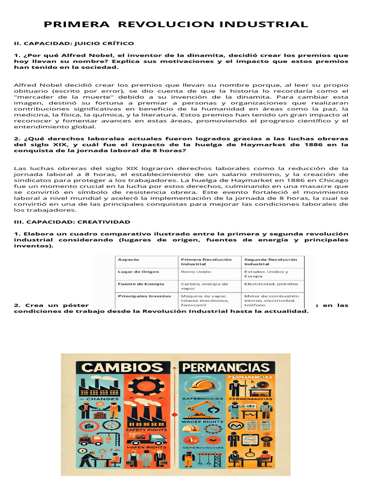 Primera Revolucion Industrial | PDF | Primera Guerra Mundial | Alemania