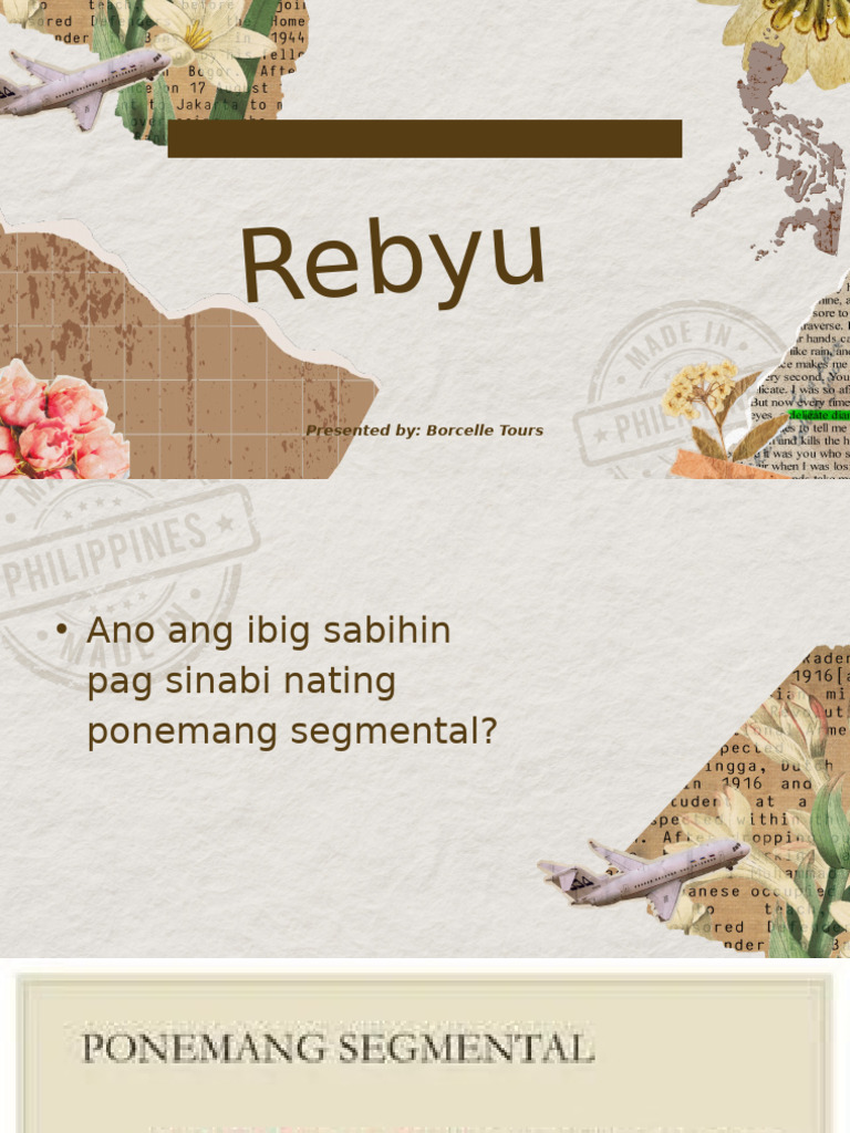 Brown and Beige Collage Philippines Travel Destinations Presentation | PDF