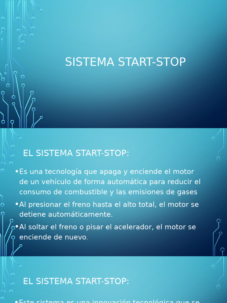 Sistema Star - Stop | PDF | Motores | Coche