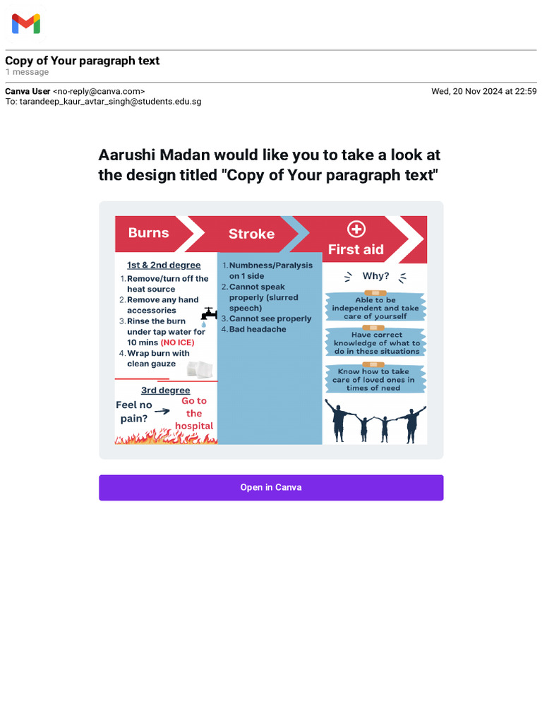 Firt aid pamphlet | PDF