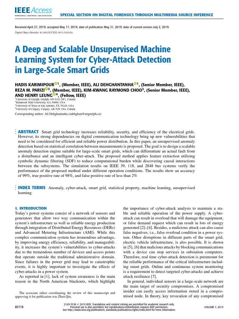 A Deep And Scalable Unsupervised Machine Learning System For Cyber Attack Detection In Large