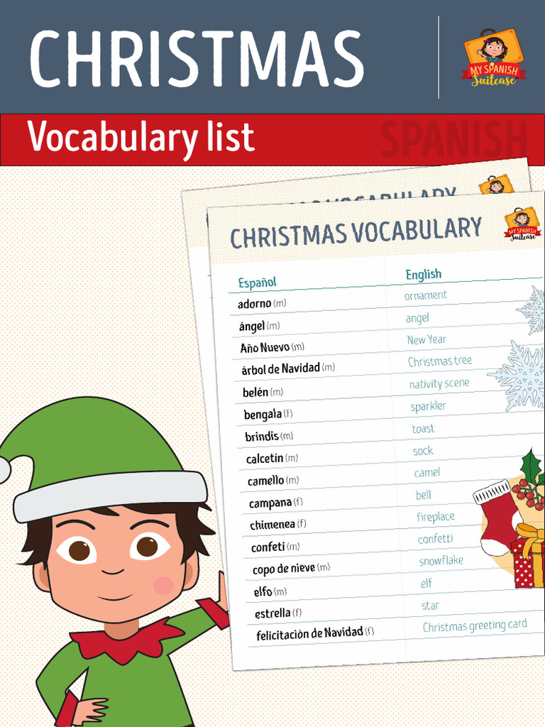 Vocabulary List: Christmas | PDF | English Language | Freedom Of ...