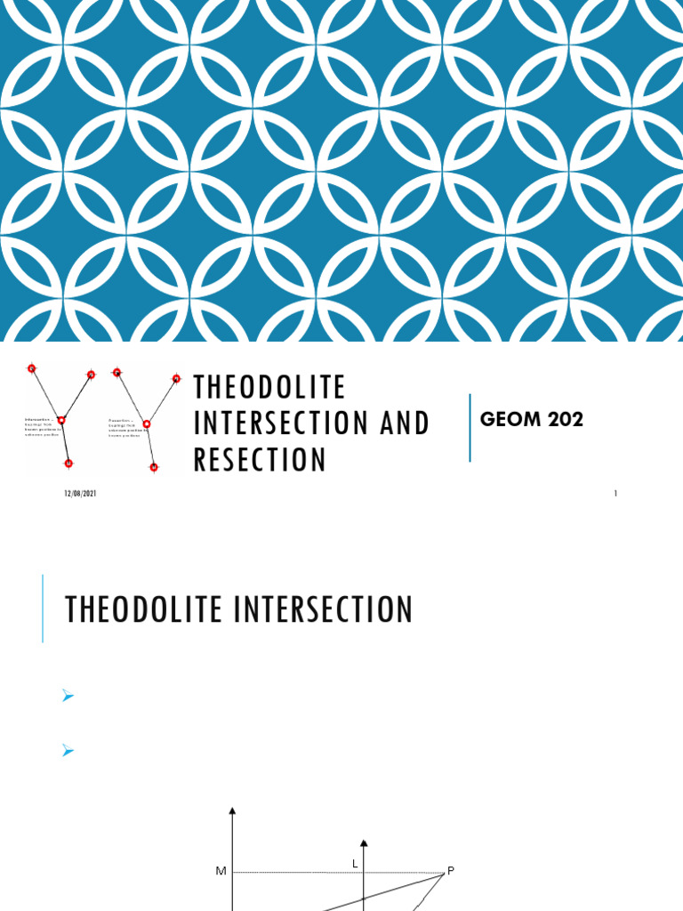 Intersection and Resection | PDF | Geographical Technology | Navigation