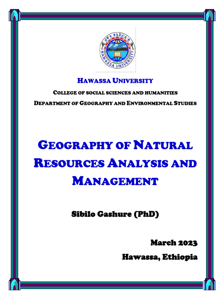 Geography of Natural Resource Analysis and Management | PDF | Ecosystem ...