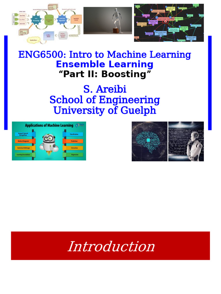 ENG6500 7 Ensembles Boosting | PDF | Statistical Classification | Theoretical Computer Science
