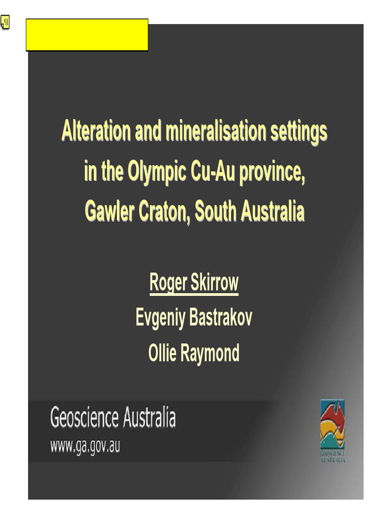 A.Olympic Dam Province | PDF | Geological Processes | Geology