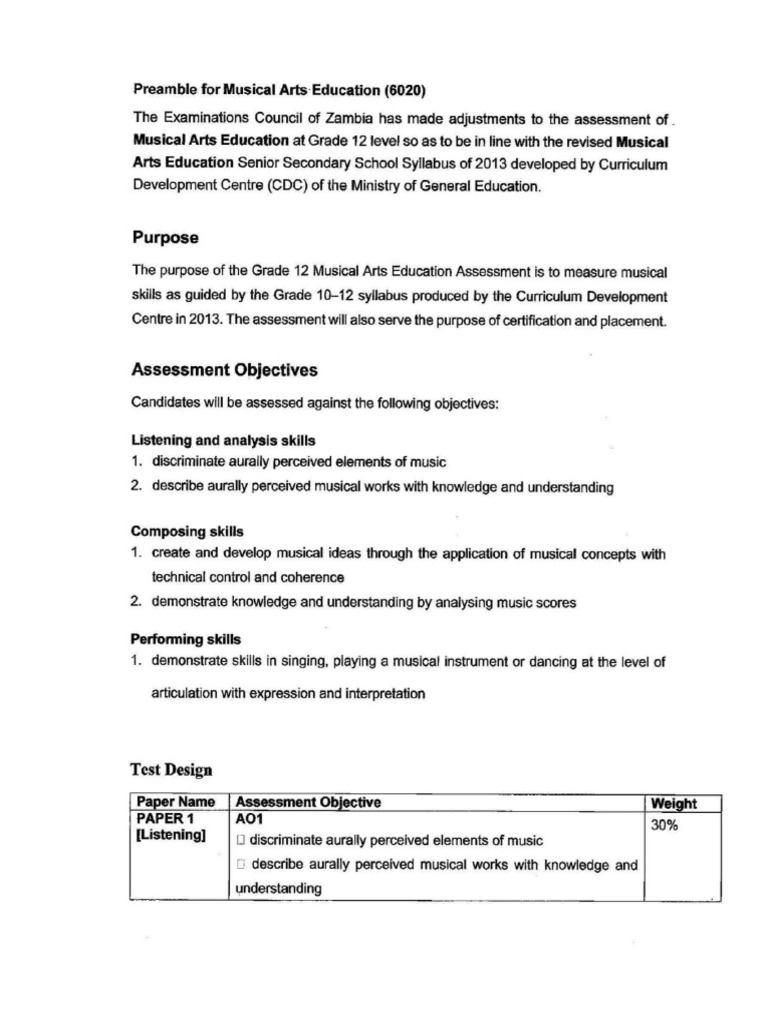 2016 P1 Specimen | PDF