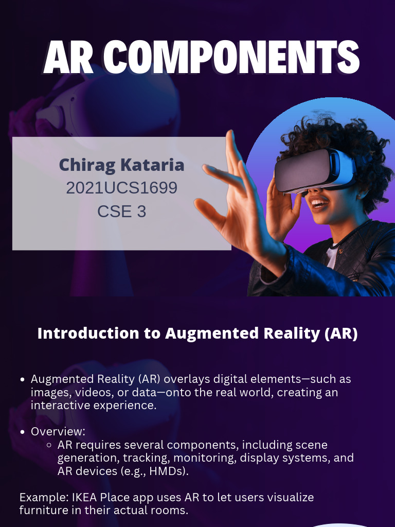 AR_Chirag_Kataria 2021UCS1699 | PDF | Augmented Reality | Virtual Reality