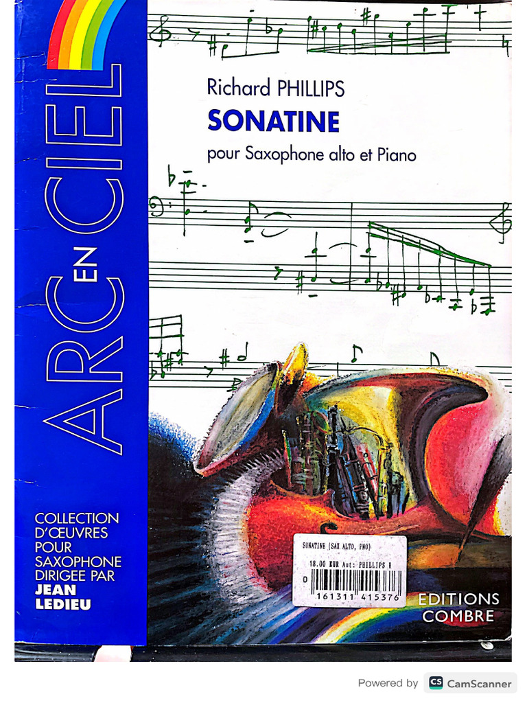 Sonatine Richard Philips (Sax Alto y Pi | PDF