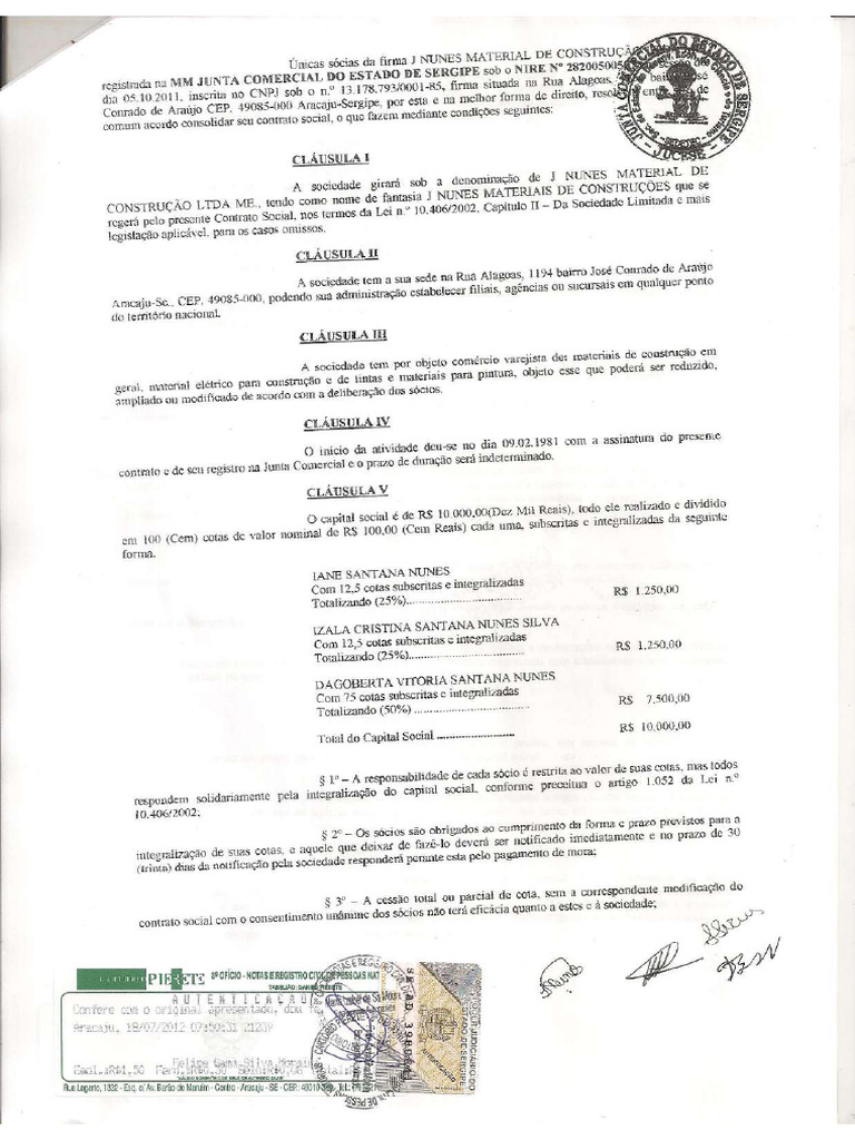 Contrato Social 2 Alteracao Pg2 | PDF