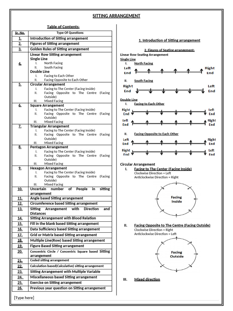 Seating Arrangement Guide | PDF | Circle | Roger Federer
