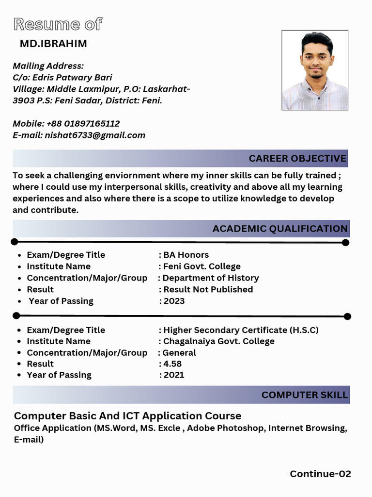 White and Green Simple Student CV Resume | PDF